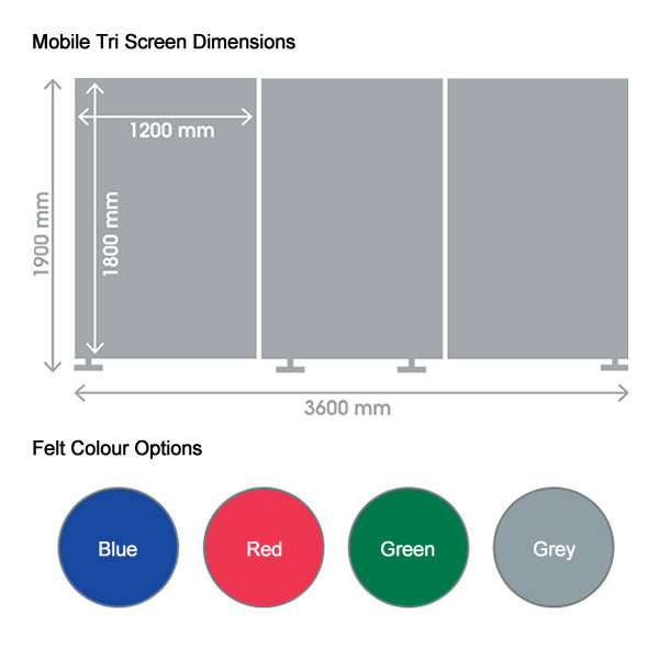 Spaceright Mobile Tri Screen Mobile Exhibition Screen White Light Display